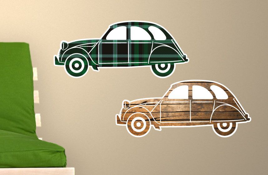 Cars wall stickers 2CV 1 - Stikets