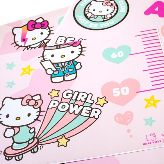 Hello Kitty Custom Growth Chart - Stikets