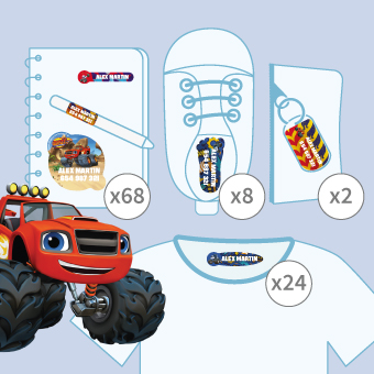 Etiketten-Pack mit Blaze - Stikets