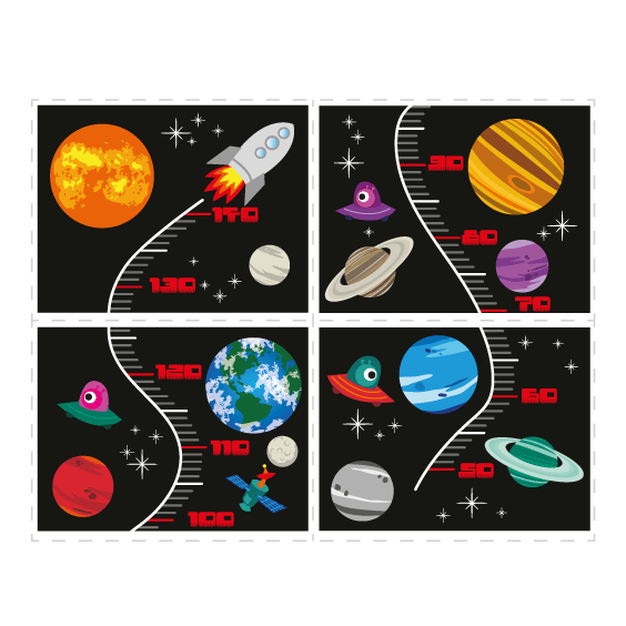 Personalised Solar System Height Chart - Stikets