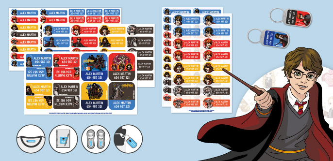 Pack d'étiquettes personnalisées pour effets personnels Stikets - Stikets