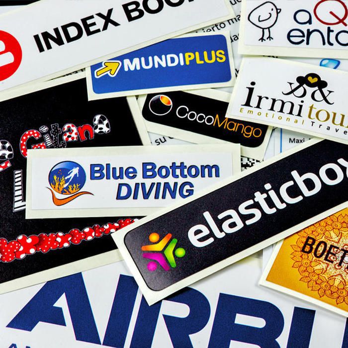 Autocolantes retangulares personalizados - Stikets