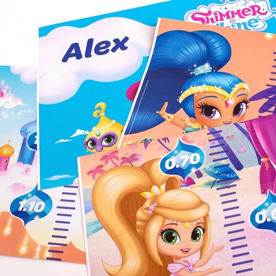 Shimmer and Shine Growth Chart - Stikets
