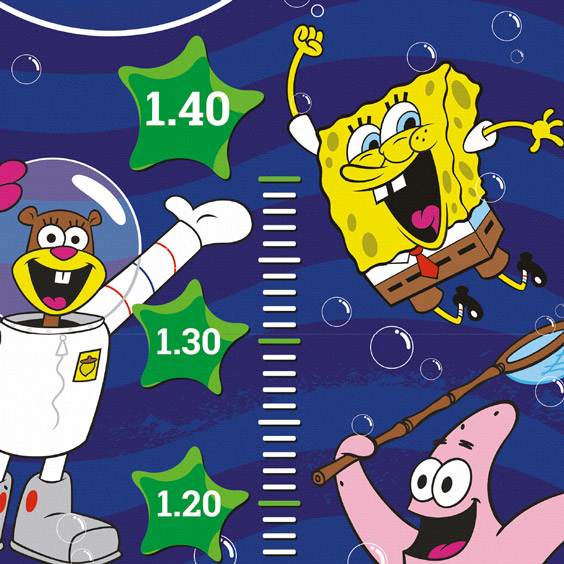 Personalized SpongeBob SquarePants Growth Chart - Stikets