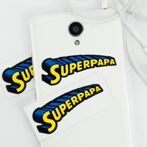 Stickers téléphone Super Papa - Stikets