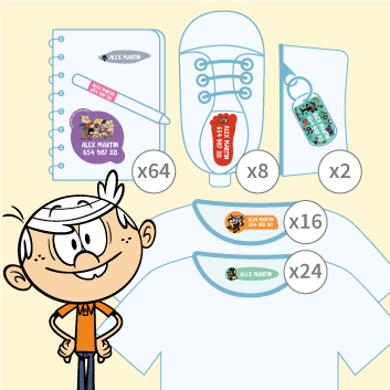 The Loud House Name Label Pack - Stikets