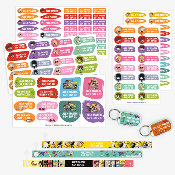 The Loud House Name Label Pack - Stikets